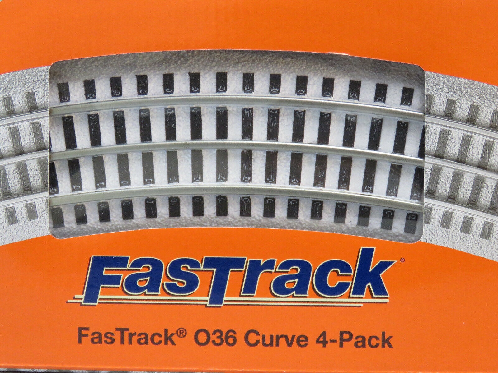 Lionel # 85390 White O36 Curve FasTrack 4-Pack | E-Z Catch